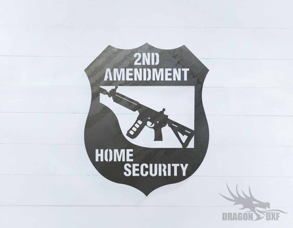 2nd amendment sign 29 - DXF Download — DragonDXF