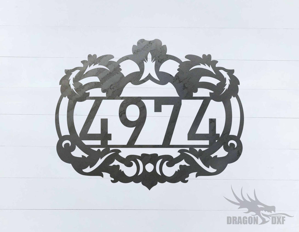 Address Sign 2 - DXF Download — DragonDXF