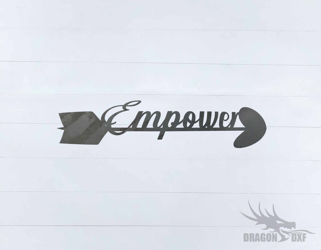 Arrow Design - Empower - DXF Download — DragonDXF