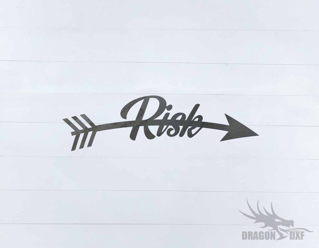 Arrow Design - Risk - DXF Download — DragonDXF