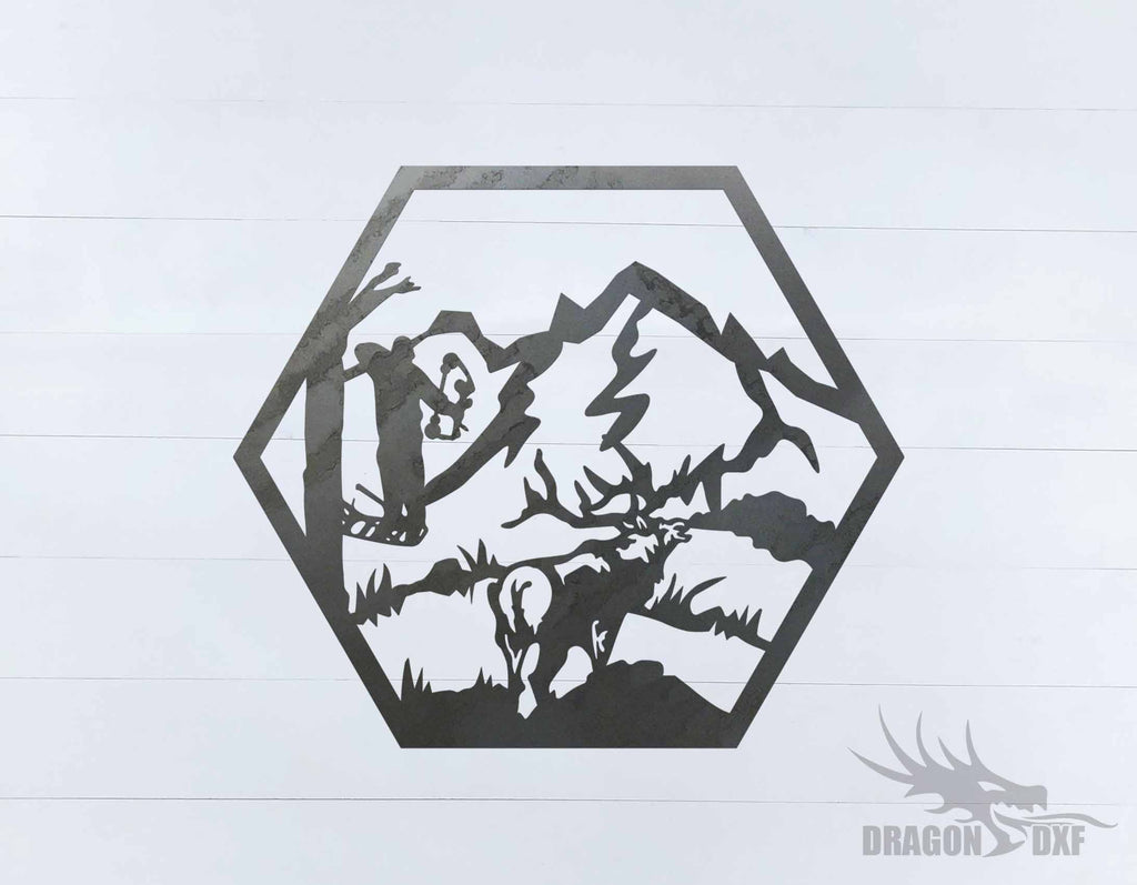Bow Hunting Design 16 - DXF Download — DragonDXF