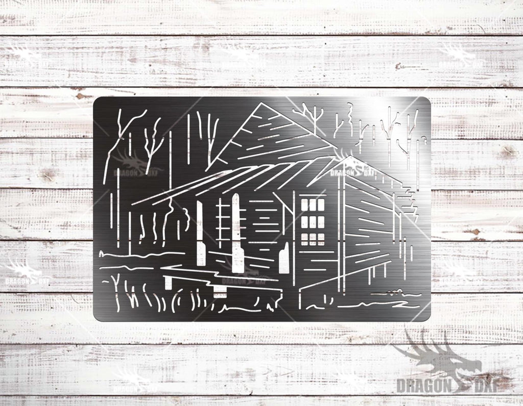 Cabin Design 3 - Plasma Laser DXF Cut File — DragonDXF