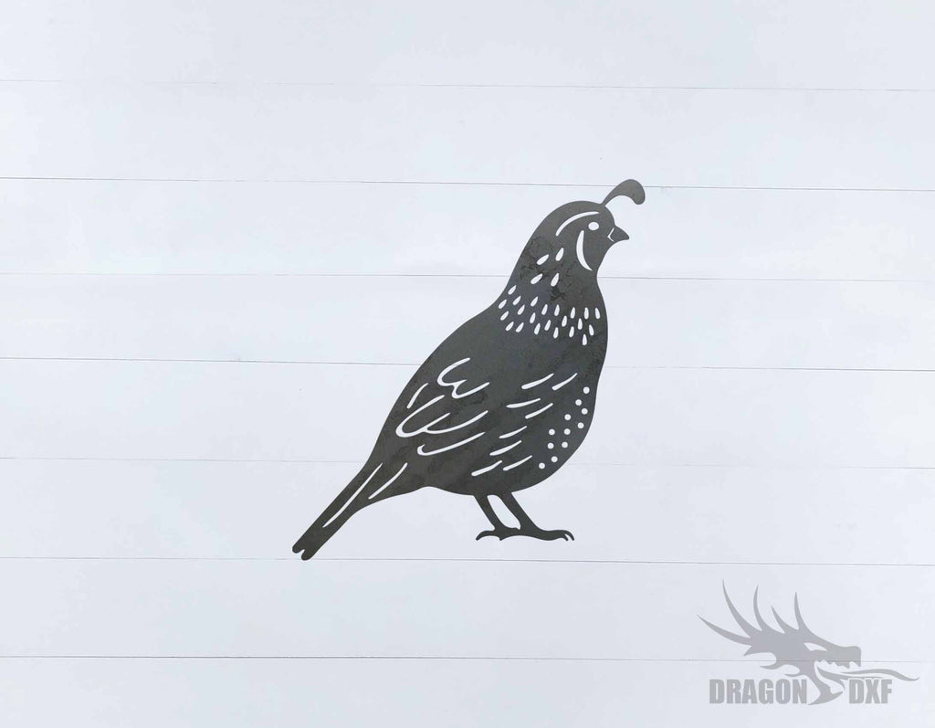 Animal - California Quail Design- DXF Download — DragonDXF