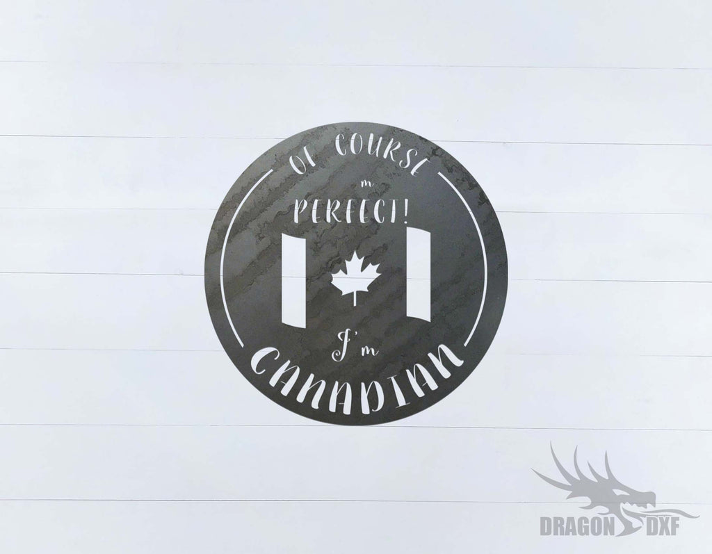 Canadian Sign 11 - DXF Download — DragonDXF