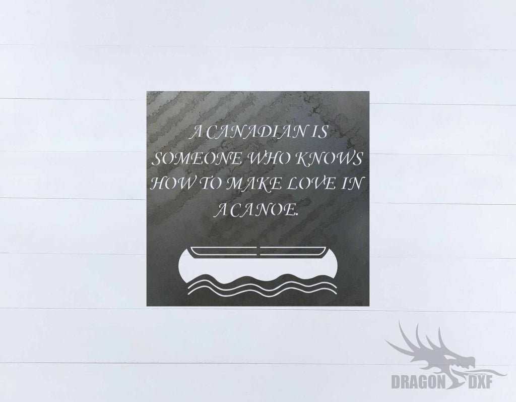 Canadian Sign 13 - DXF Download — DragonDXF