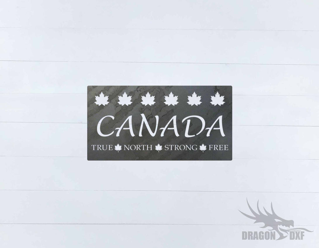 Canadian Sign 2 - DXF Download — DragonDXF