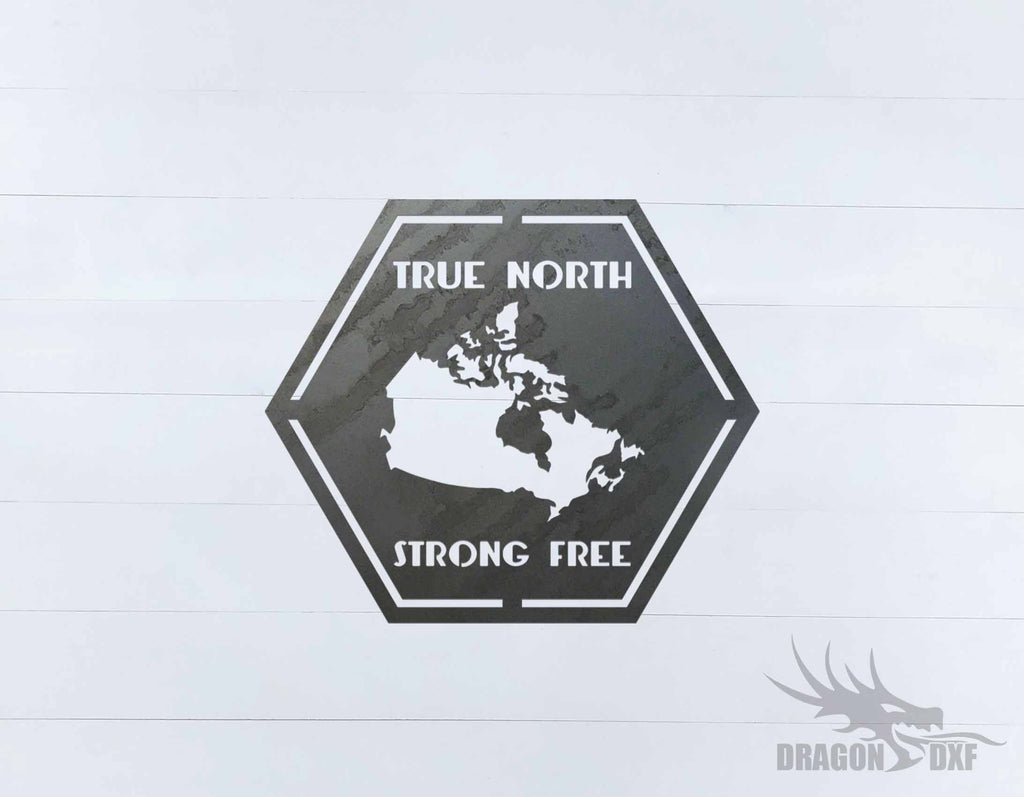 Canadian Sign 5 - DXF Download — DragonDXF