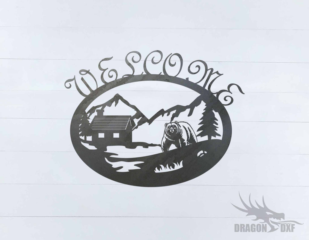 Canadian Welcome Sign 11 - DXF Download — DragonDXF