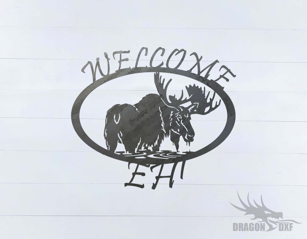 Canadian Welcome Sign 12 - DXF Download — DragonDXF