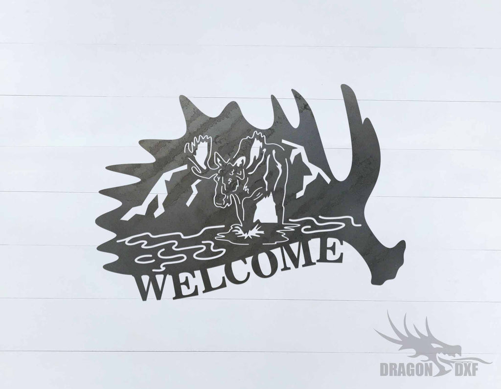 Canadian Welcome Sign 14 - DXF Download — DragonDXF