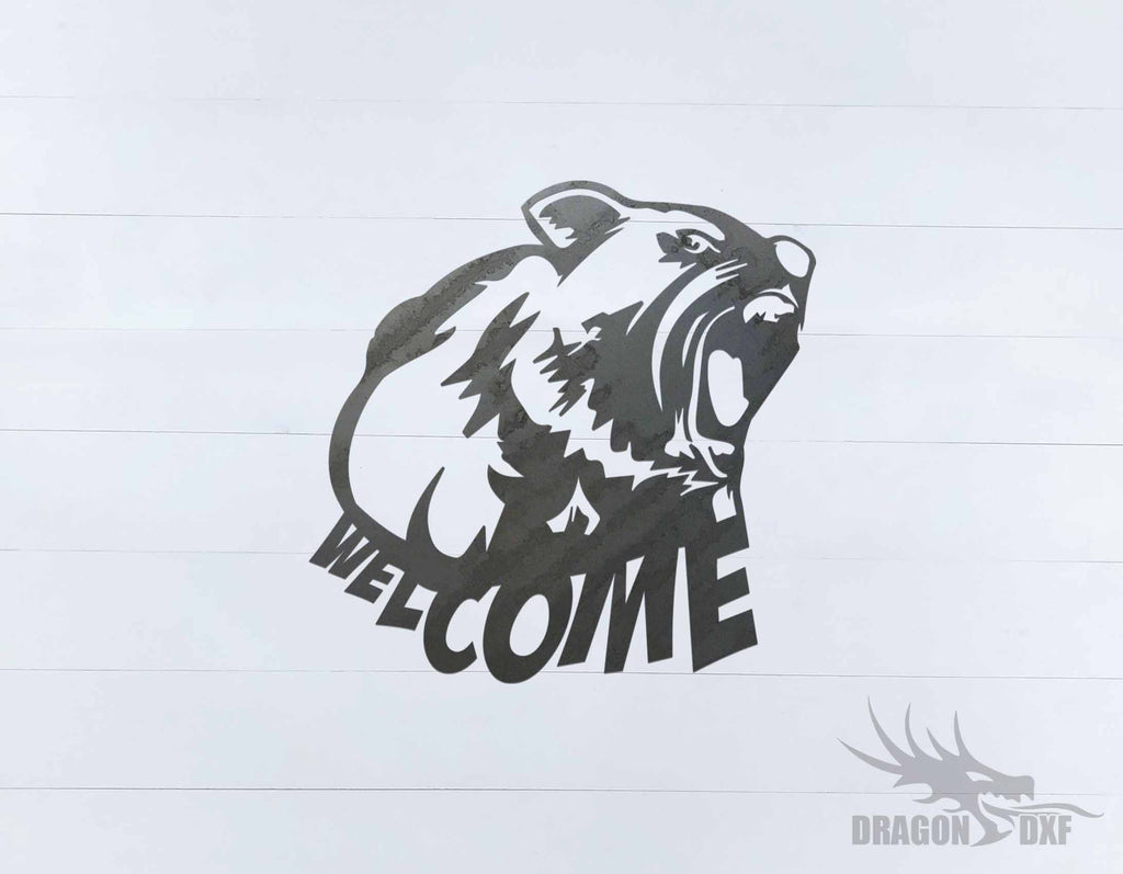 Canadian Welcome Sign 2 - DXF Download — DragonDXF