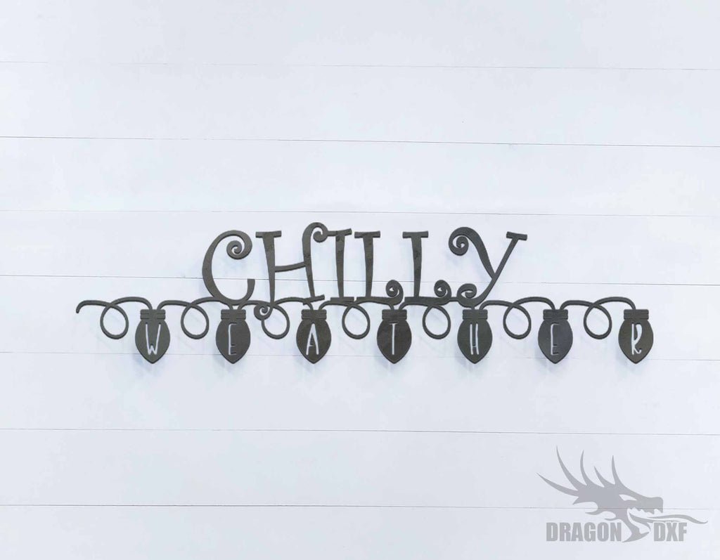 Chilly Weather Sign - DXF Download — DragonDXF