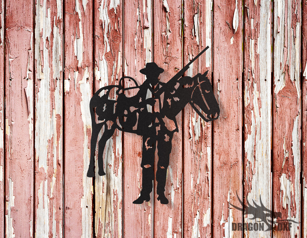 Cowboy Sign 8 - DXF Download — DragonDXF