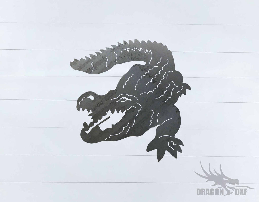 Animal - Crocodile Design- DXF Download — DragonDXF