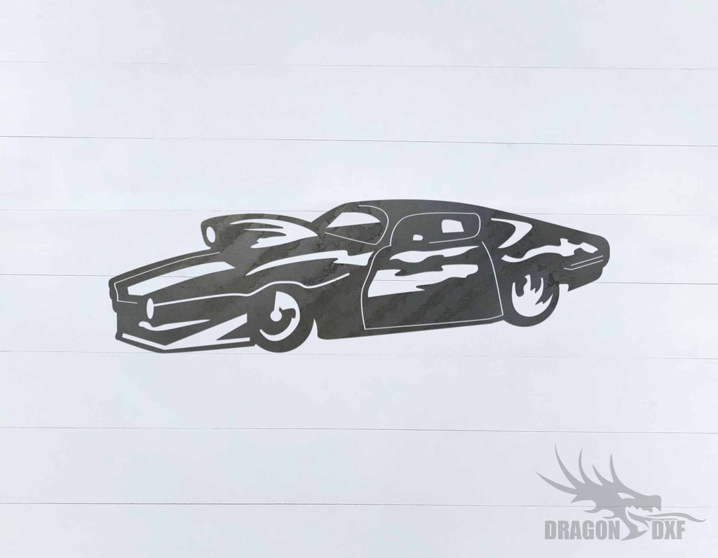 Drag Racing Car Chevy - DXF Download — DragonDXF