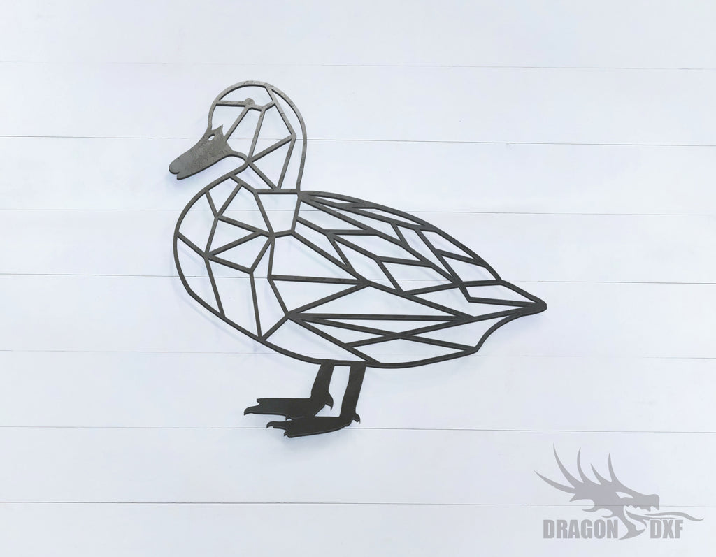 Duck - Geometric - Deco - Animals - DXF Download — DragonDXF