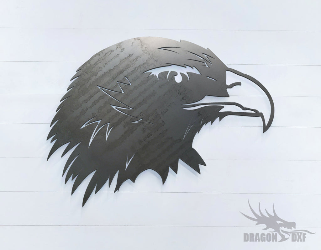 Eagle facing right - Zoo Animals - DXF Download — DragonDXF