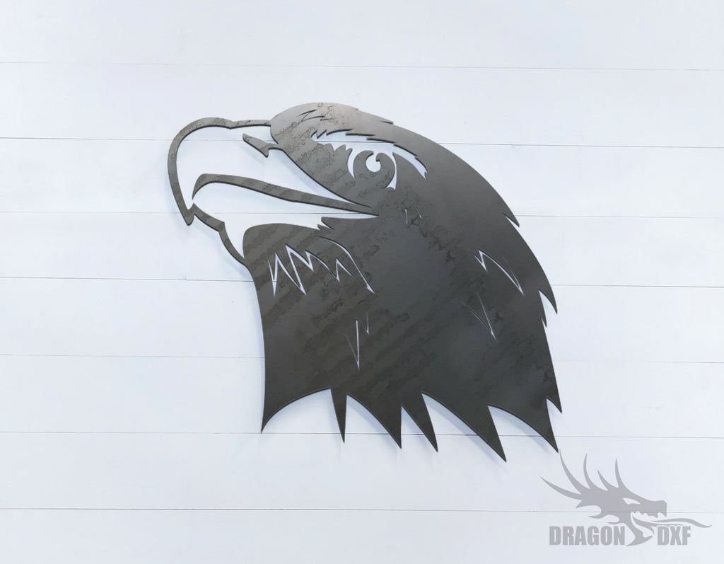 Eagle facing left upward - Zoo Animals - DXF Download — DragonDXF