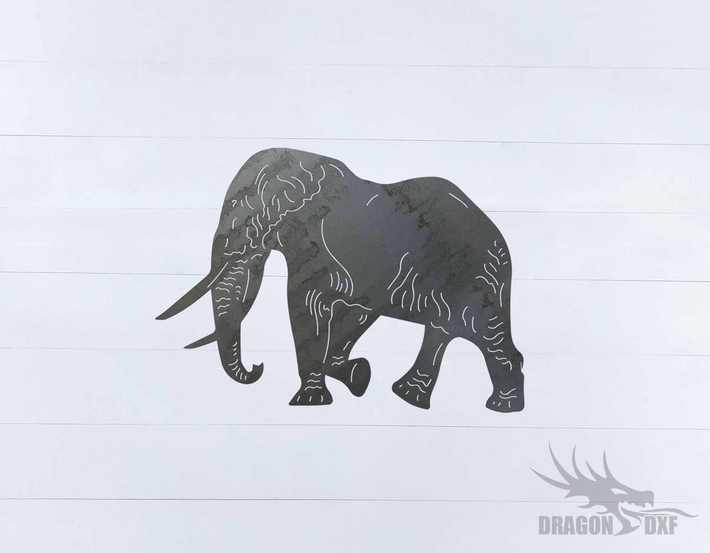 Animal - Elephant Design- DXF Download — DragonDXF