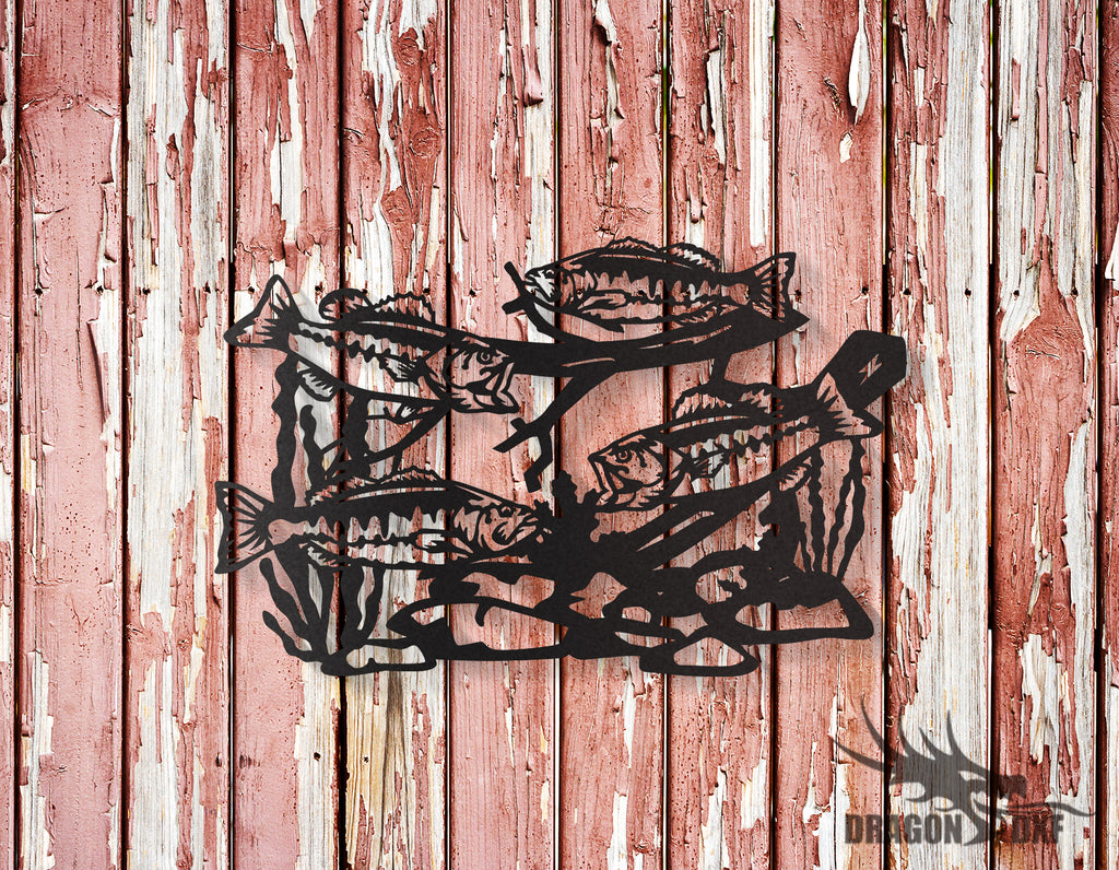 Fish Design 4 - DXF Download — DragonDXF