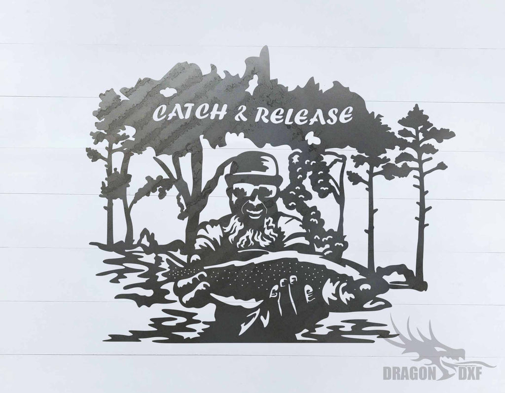 Fishing Design 4 - DXF Download — DragonDXF