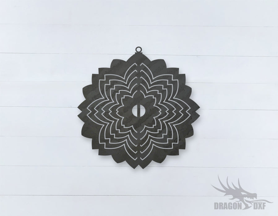 Flower Design 7 - DXF Download — DragonDXF