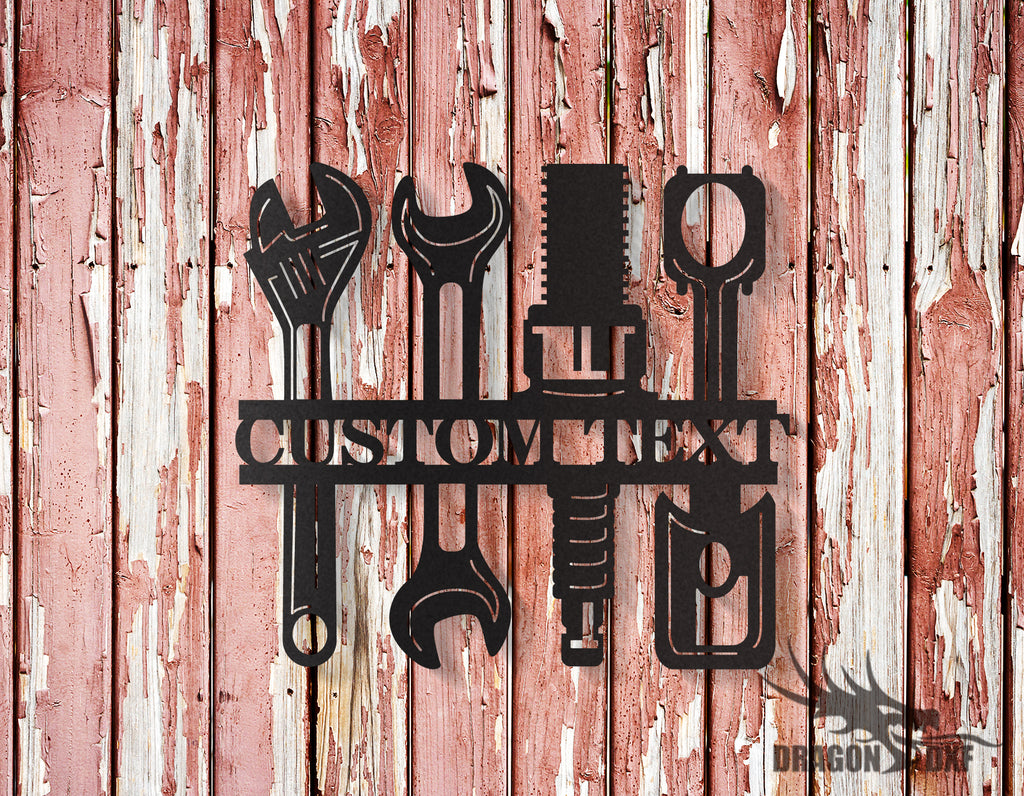 Garage Sign 2 - DXF Download — DragonDXF