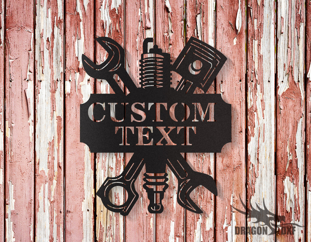 Garage Sign 3 - DXF Download — DragonDXF