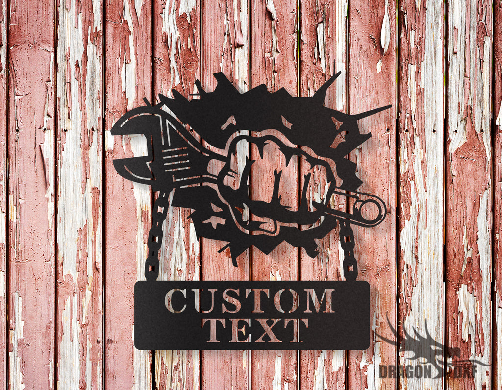 Garage Sign 4 - DXF Download — DragonDXF