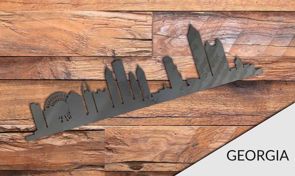 GEORGIA Cityscape - Downtown Atlanta Silhouette - DXF Download — DragonDXF
