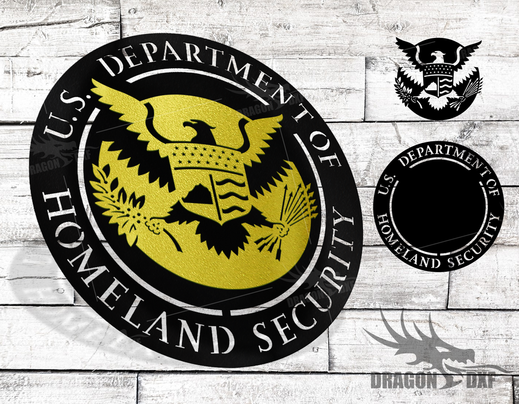 2 Layer - US Dept. Homeland Security Logo - DXF Download — DragonDXF