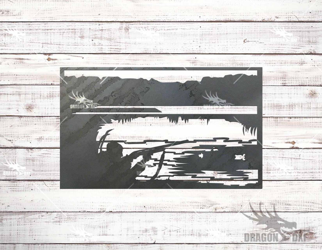 Hunting Season Sign 8 - Plasma Laser DXF Cut File — DragonDXF