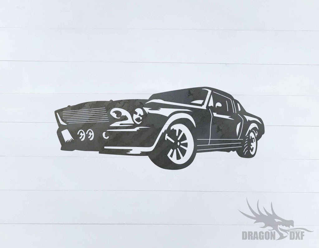 Top Car Design - Iconic Mustang - DXF Download — DragonDXF