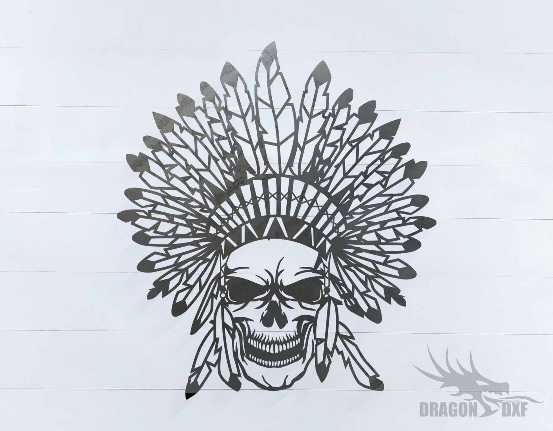 Indian Skull Design - DXF Download — DragonDXF