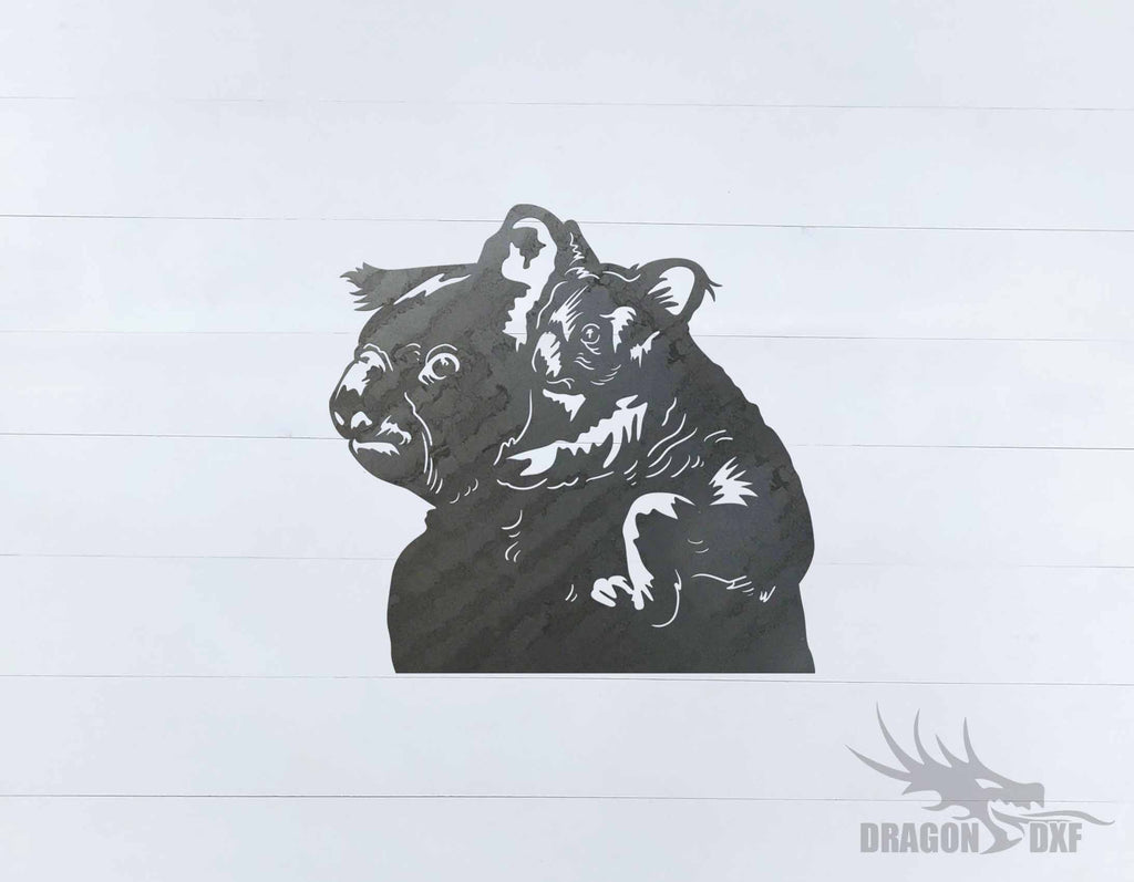 Animal - Koala 10 Design - DXF Download — DragonDXF
