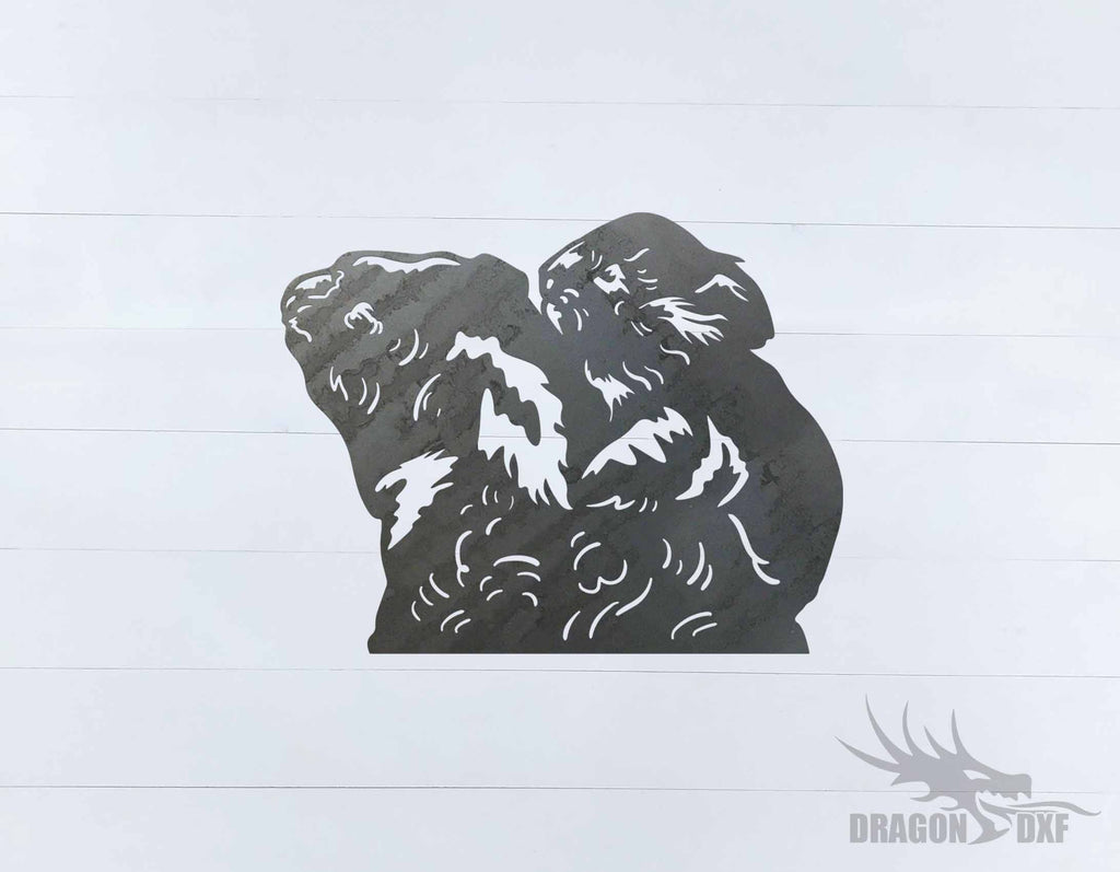Animal - Koala 3 Design - DXF Download — DragonDXF