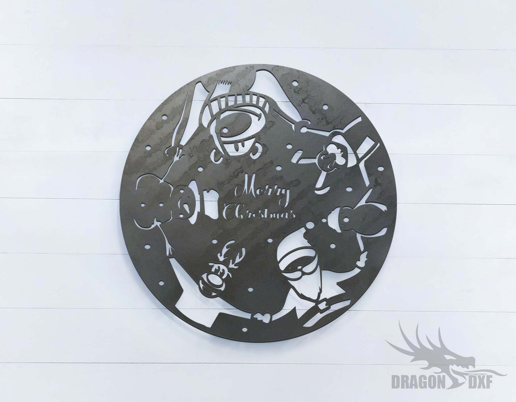Merry Christmas Character - DXF Download — DragonDXF