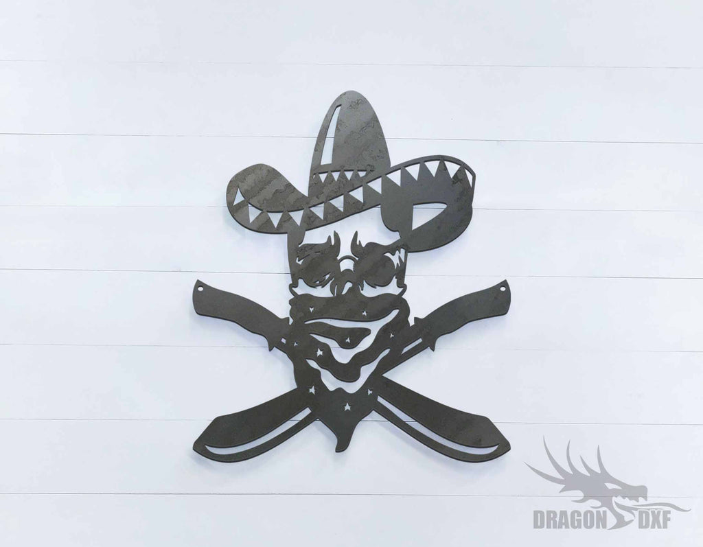 Mexican Skull - DXF Download — DragonDXF