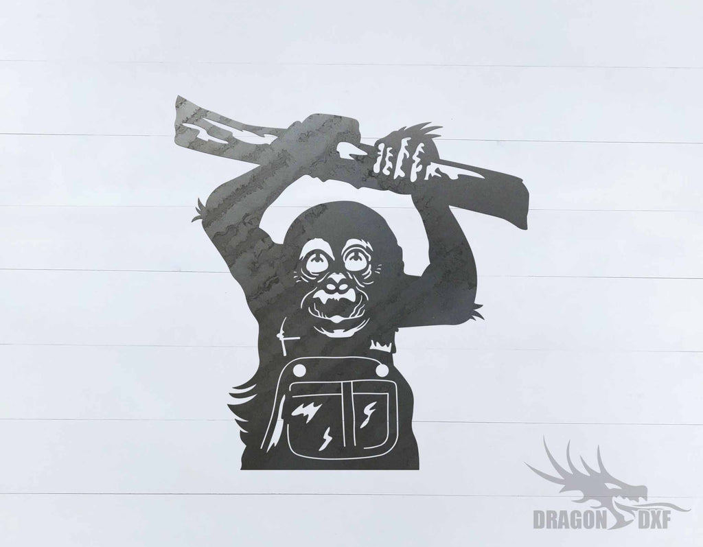 Animal - Monkey 4 Design - DXF Download — DragonDXF