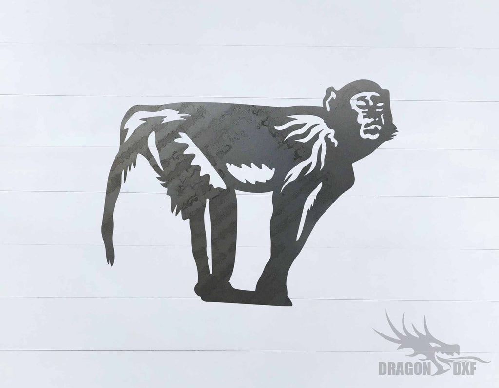 Animal - Monkey 7 Design - DXF Download — DragonDXF