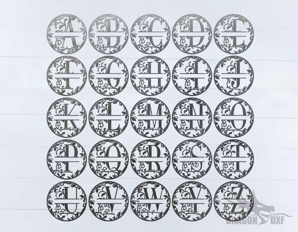 Custom Monogram Design 4 - DXF Download — DragonDXF