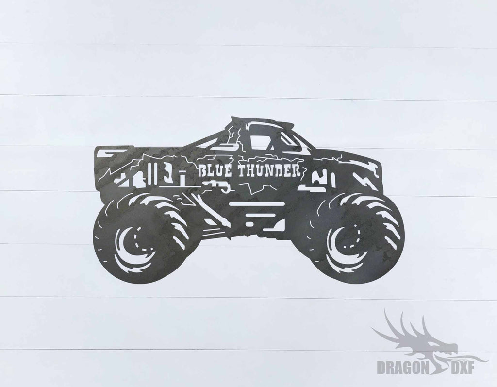 Monster Truck Design 15 - DXF Download — DragonDXF
