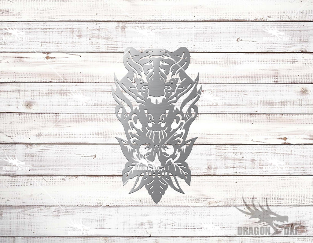 Neo Trad Tiger Design 9 - Plasma Laser DXF Cut File — DragonDXF