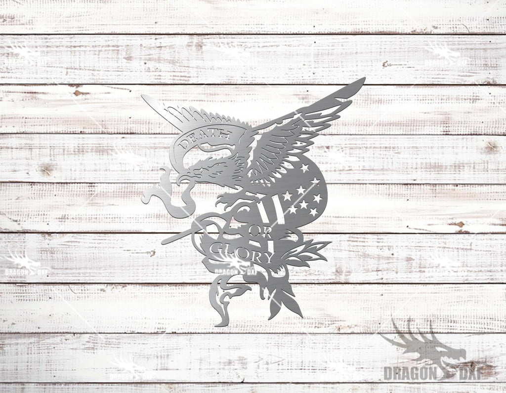 Neo Trad Eagle Design 9 - Plasma Laser DXF Cut File — DragonDXF