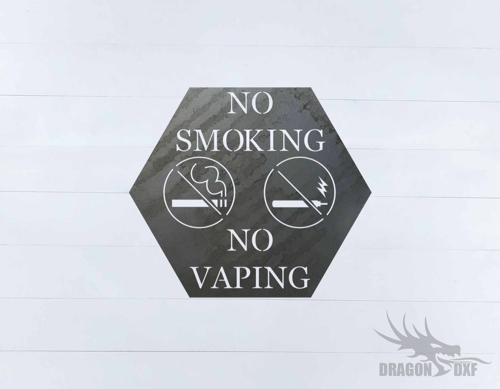 No Smoking Sign 2 - DXF Download — DragonDXF