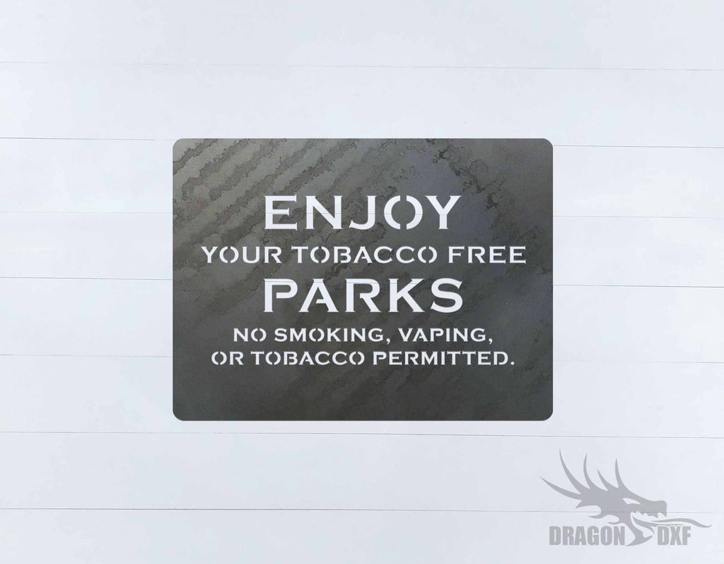 No Smoking Sign 3 - DXF Download — DragonDXF
