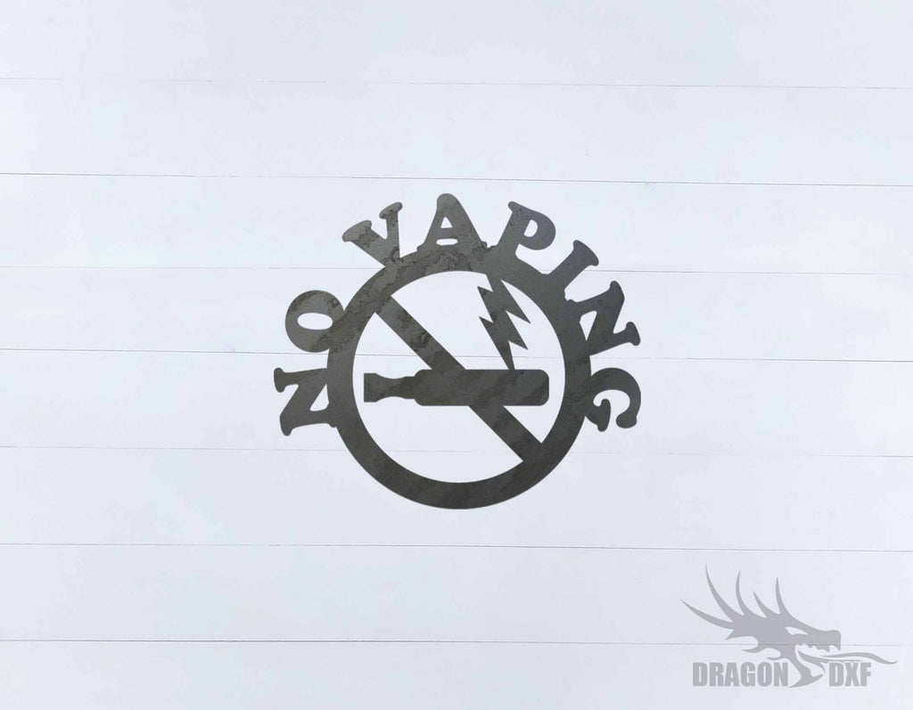 No Smoking Sign 4 - DXF Download — DragonDXF
