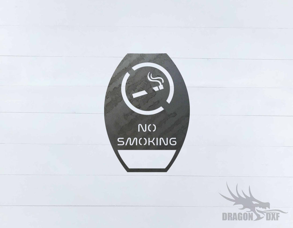 No Smoking Sign 5 - DXF Download — DragonDXF