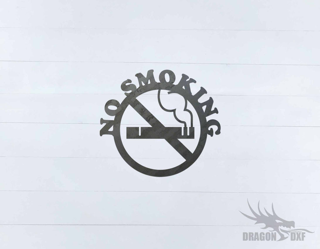 No Smoking Sign 9 - DXF Download — DragonDXF