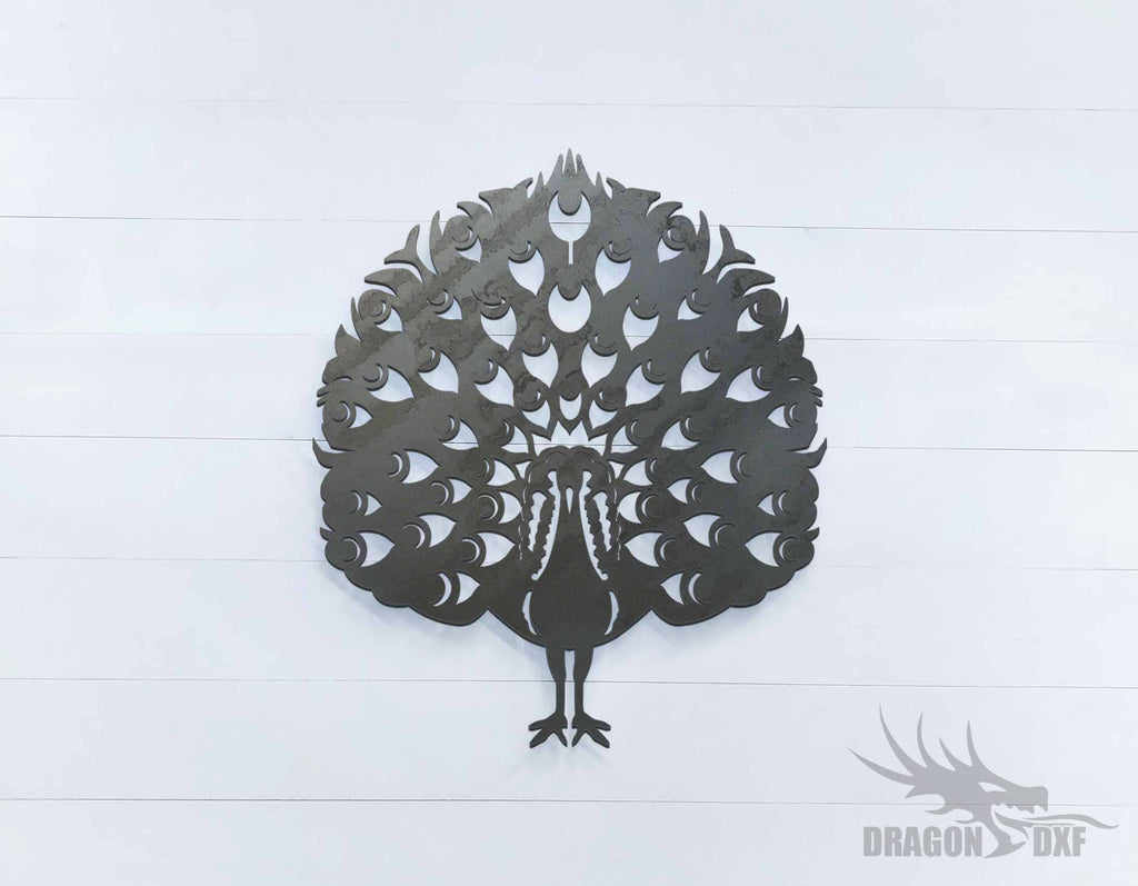 Peacock 4 - DXF Download — DragonDXF